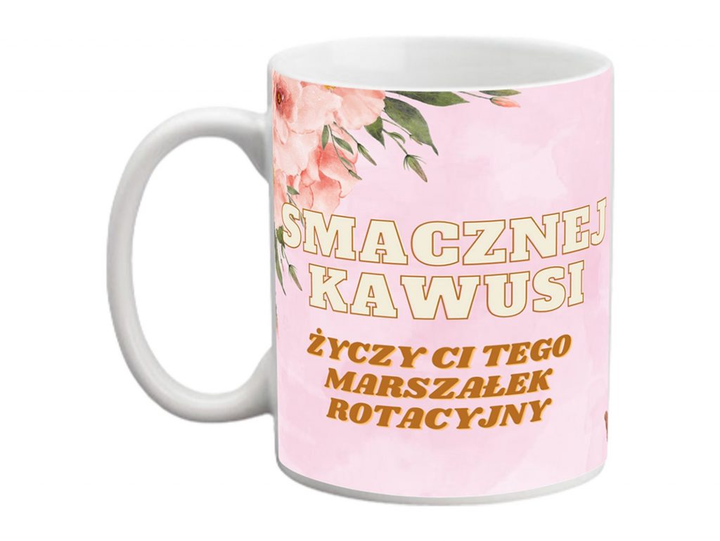 Kubek prezent nadruk śmieszny marszałek hołownia smacznej kawusi s1 - PrzydaSie.pl - zawsze i ...